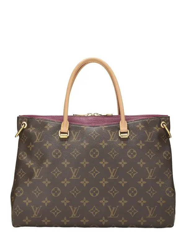 LOUIS VUITTON Monogram Canvas Pallas Nm Bag - Brown