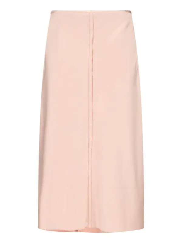 AMI Paris Stretch Mini Skirt With Cupro-acetate Lining - Pink