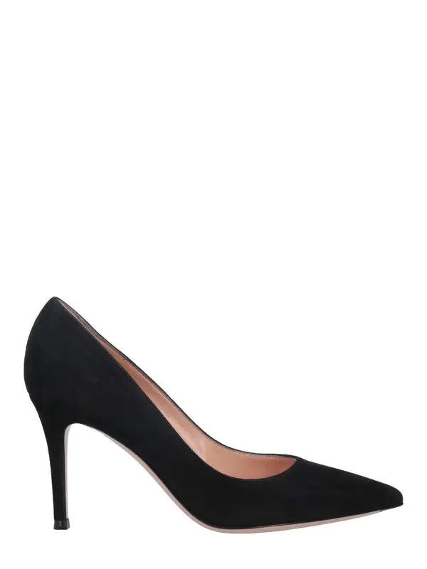 GIANVITO ROSSI Suede High Heel Pumps - Black