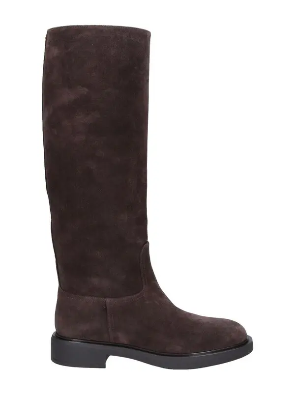 GIANVITO ROSSI Knee High Suede Boots - Brown