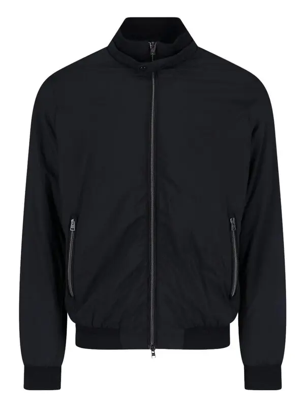 Herno Zip-front Bomber Jacket - Black