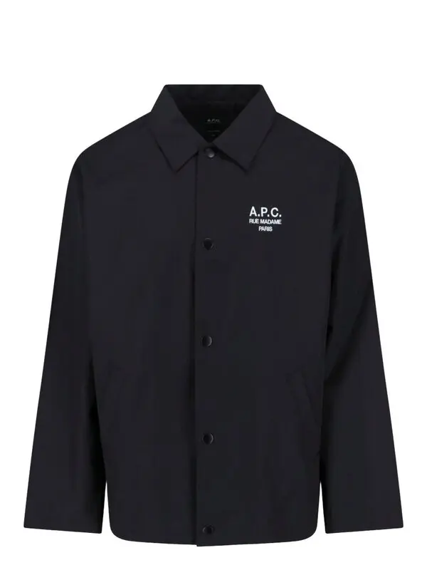 A.p.c. Cotton-blend Collared Jacket - Black