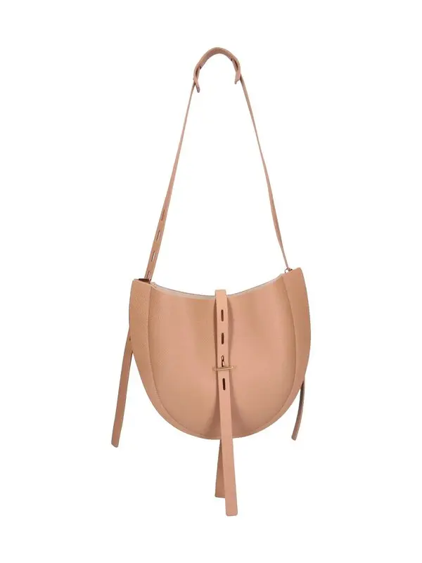 MINOBOSSI Leather Crossbody Bag - Pink