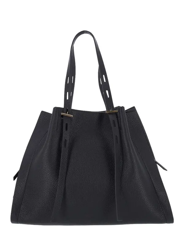 MINOBOSSI Mini Leather Crossbody Bag - Black