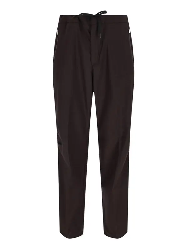 Herno Wool-blend Trousers - Brown