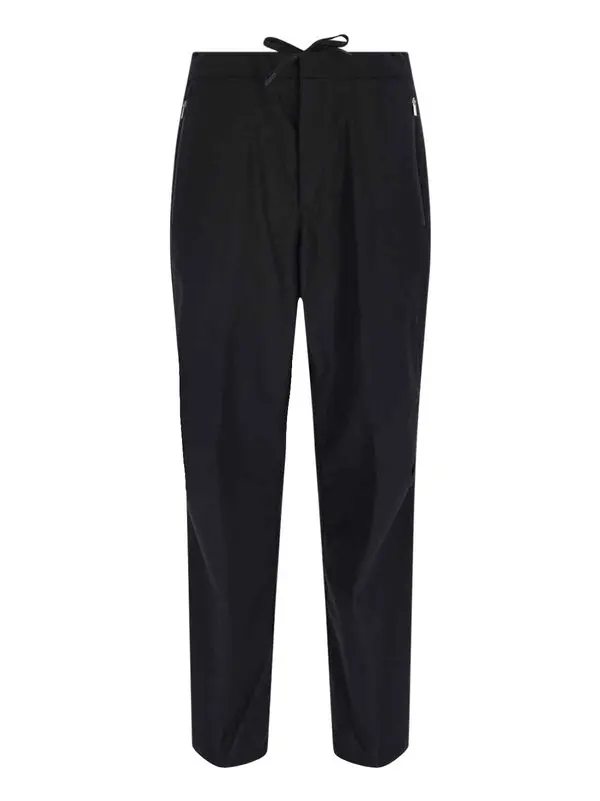 Herno Drawstring Straight-leg Pants - Black