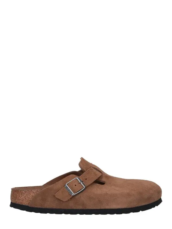 BIRKENSTOCK Classic Comfort Leather Sandals - Brown