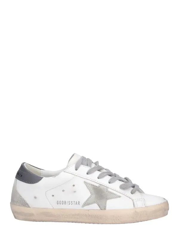 GOLDEN GOOSE Leather Superstar Sneakers - White
