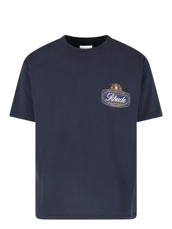 Rhude 100% Cotton T-shirt - Black