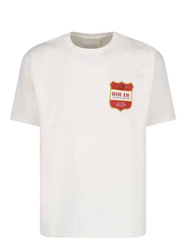 Rhude Graphic Cotton T-shirt - White