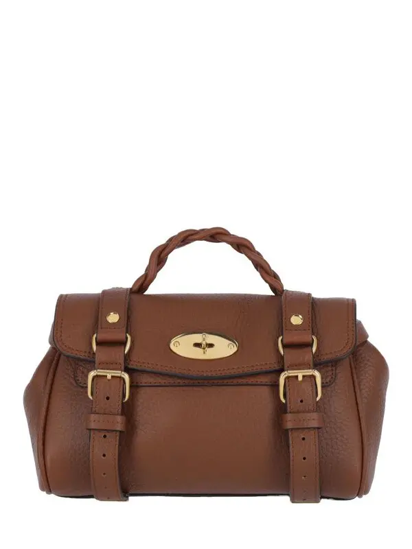Mulberry Mini Leather Top Handle Satchel - Brown