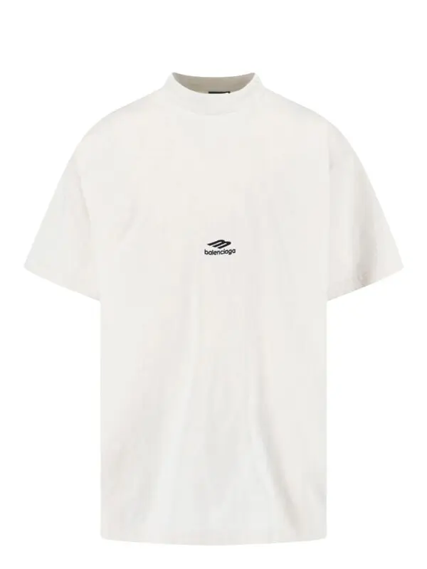 Balenciaga Lightweight Cotton Crewneck T-shirt - White
