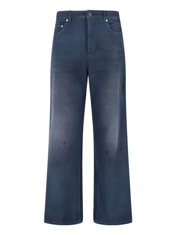 Balenciaga Wide-leg Denim Jeans - Blue
