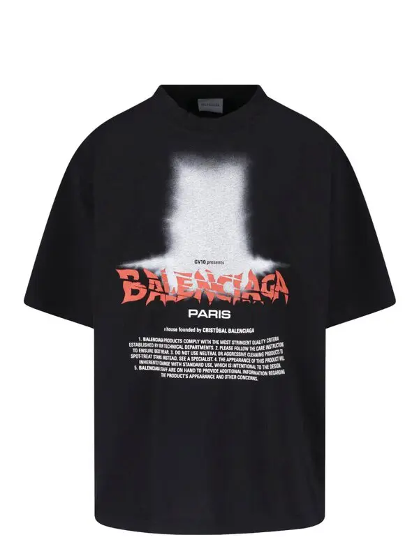 Balenciaga Cotton T-shirt - Black