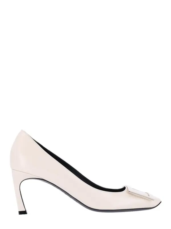 ROGER VIVIER Calf Leather Heeled Shoes - Cream