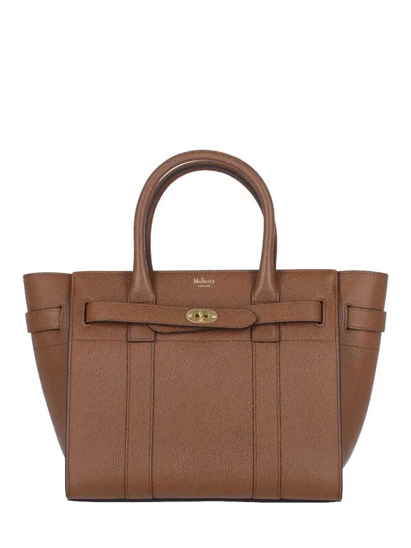 Mulberry Leather Top-handle Tote Bag - Brown