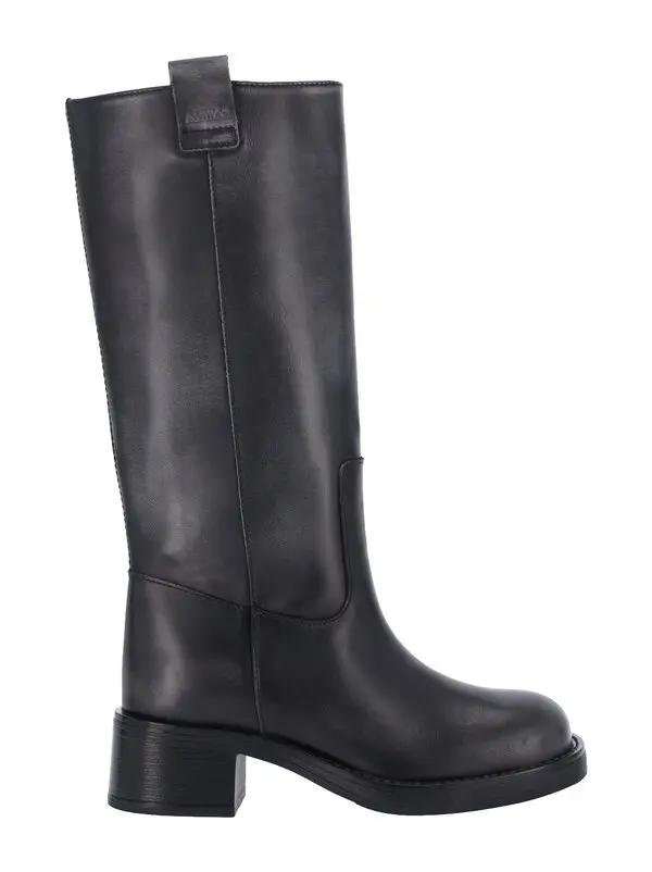 ALOHAS Premium Leather Knee-high Boots - Black