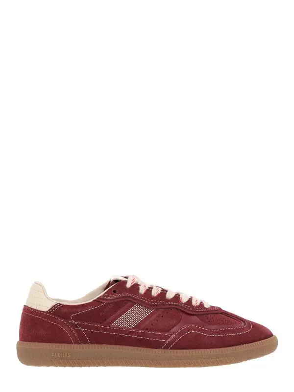 ALOHAS Everyday Leather Sneakers With Rubber Sole - Red
