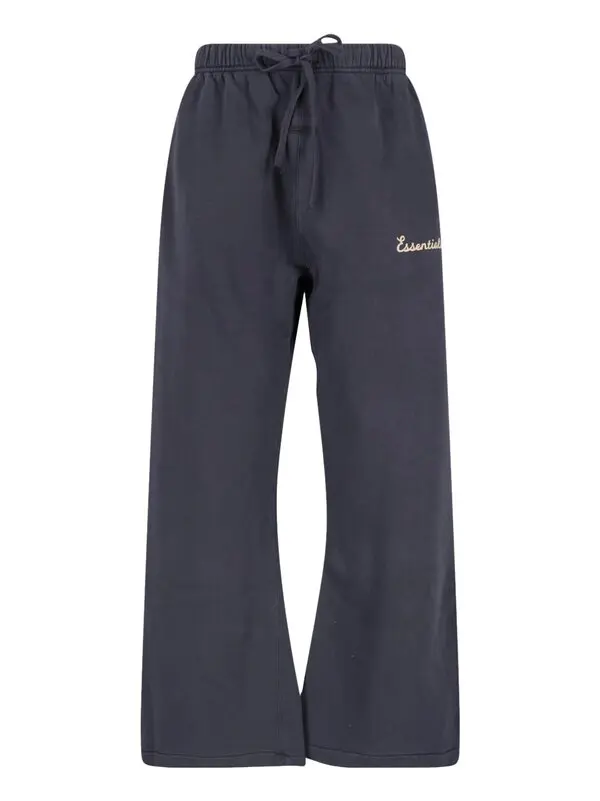 Fear Of God 100% Cotton Drawstring Trousers - Black