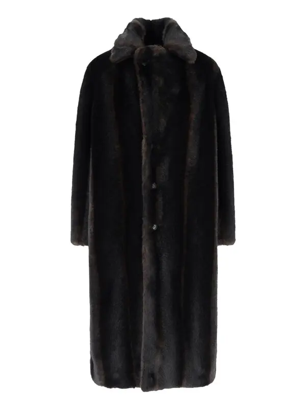 MAISON MARGIELA Fur Coat - Brown