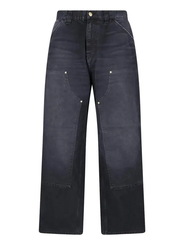Carhartt Work In Progress Wide-leg Carpenter Jeans - Black