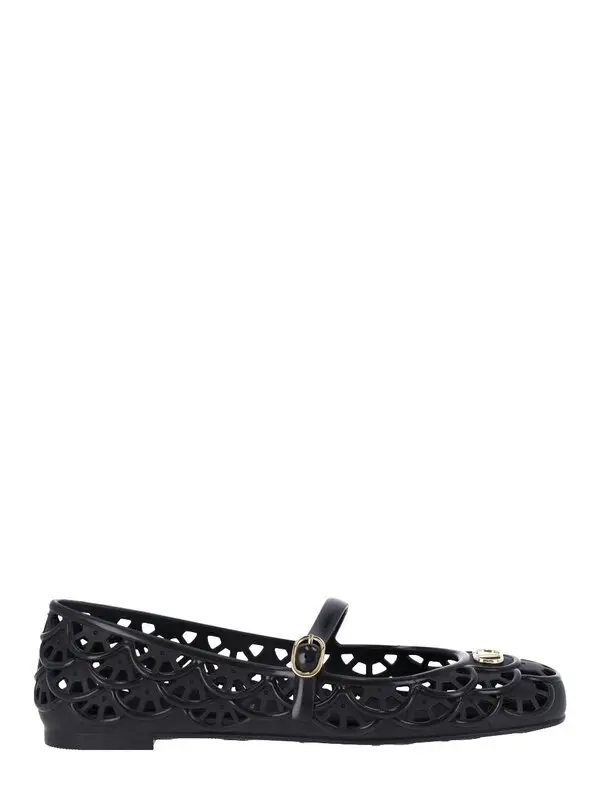 Valentino Garavani Mary Jane Flat Shoes - Black