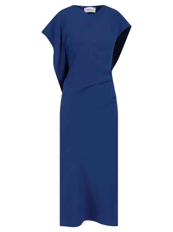 Victoria Beckham Stretch Midi Dress - Blue