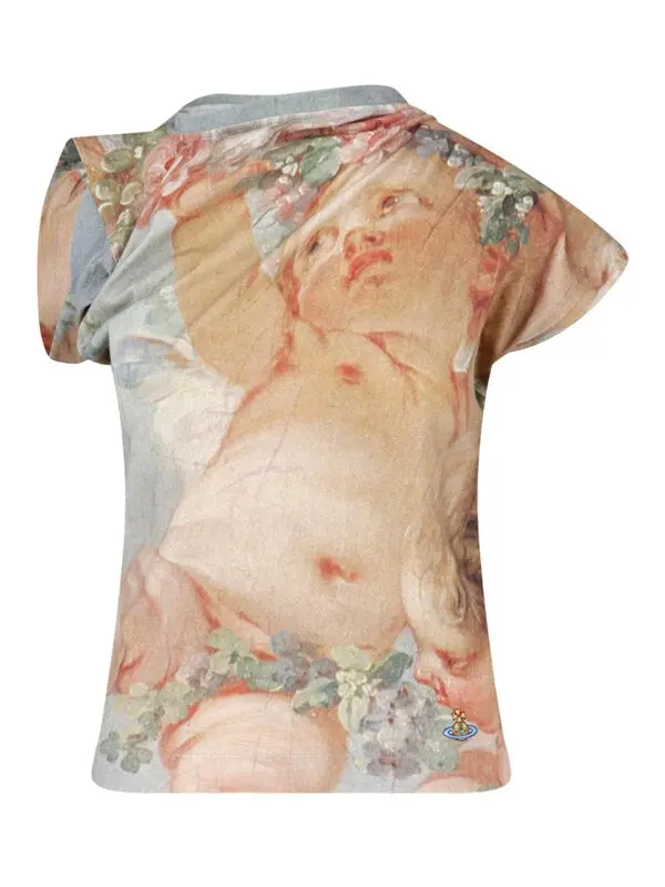 VIVIENNE WESTWOOD Printed Cotton Top - Multicolor