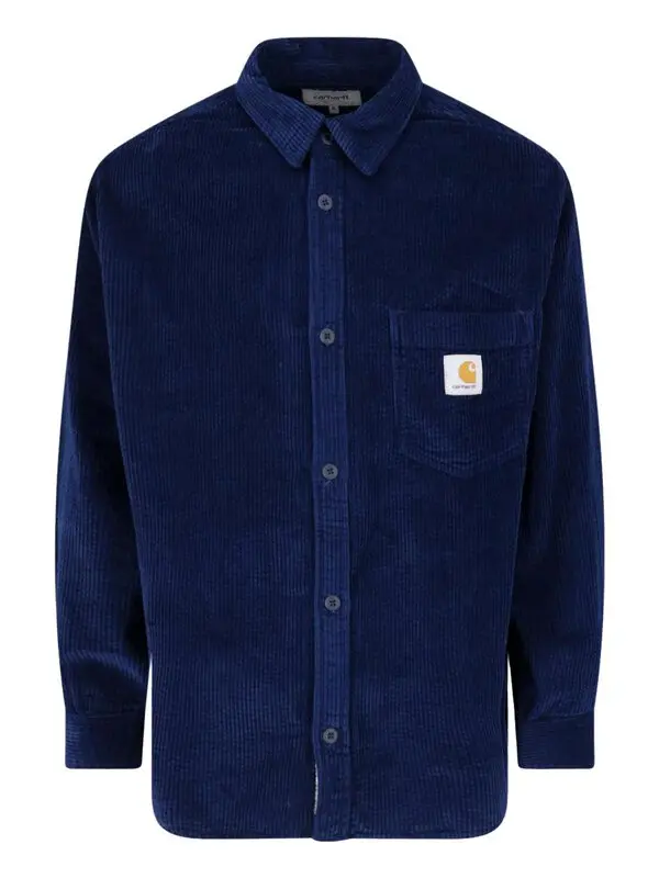 Carhartt Work In Progress Corduroy Button-up Shirt - Blue