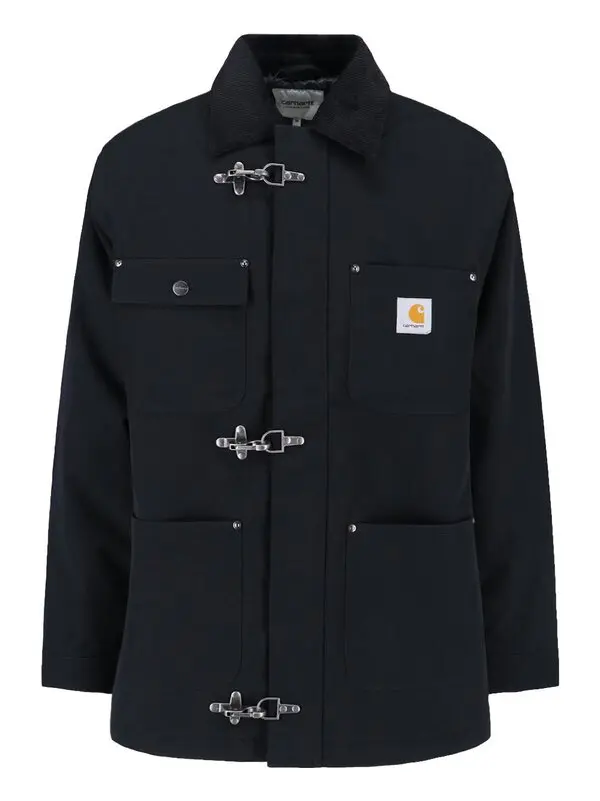 Carhartt Work In Progress Duffle Coat Jacket - Black
