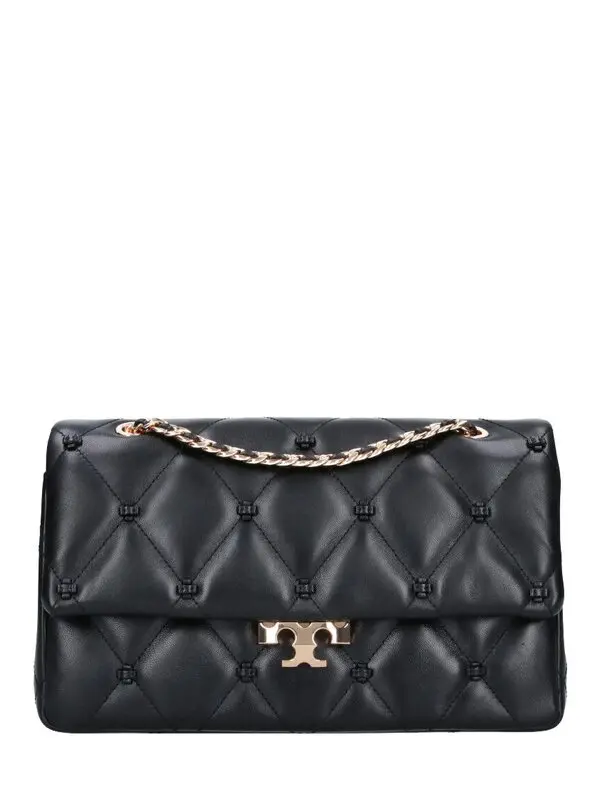 Tory Burch Quilted Chain Shoulder Bag - Black