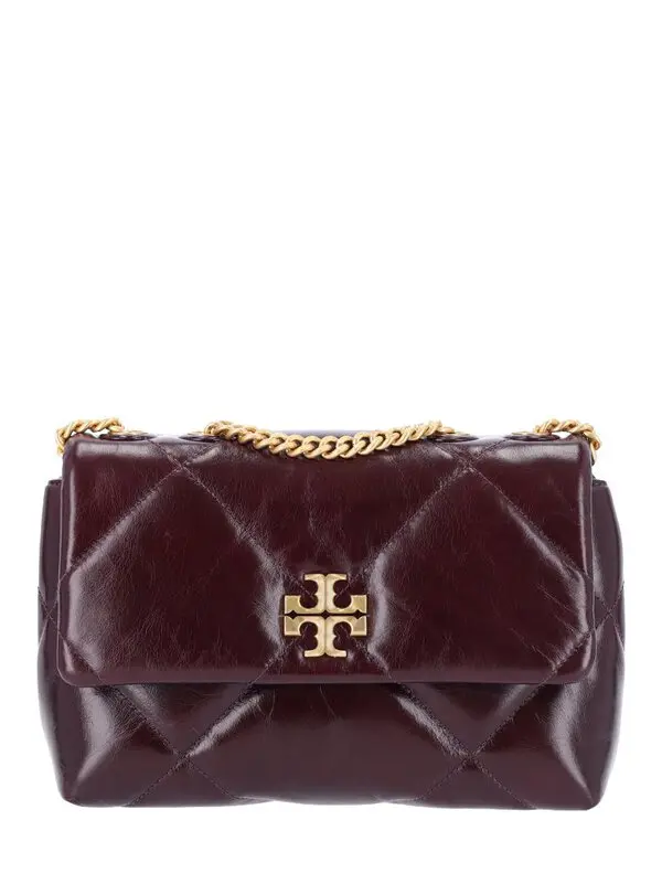 Tory Burch Quilted Leather Tote Bag With Chain Strap - Red