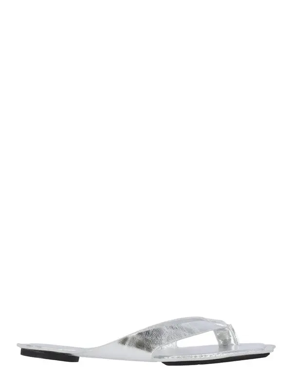 MAISON MARGIELA Leather Sandals - Silver