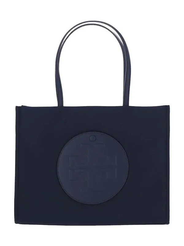 Tory Burch Nylon Shoulder Bag With Mixed-material Trim - Blue