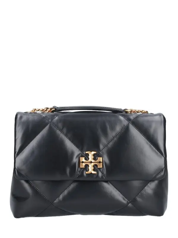 Tory Burch Mini Diamond Quilted Leather Shoulder Bag - Black