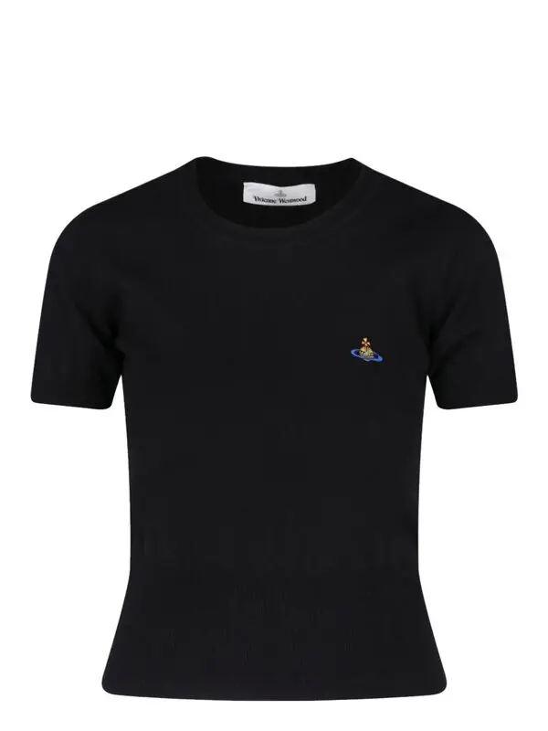 VIVIENNE WESTWOOD Cotton-cashmere T-shirt - Black