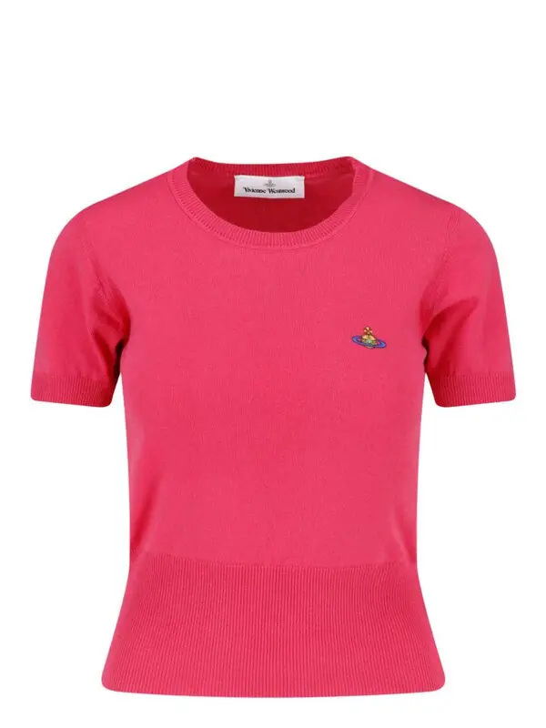 VIVIENNE WESTWOOD Cotton-cashmere T-shirt - Pink