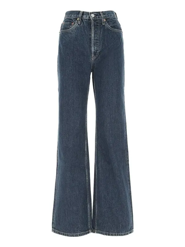 RE/DONE High-rise Flare Jeans - Rusticindigo