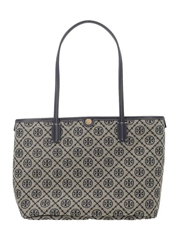 Tory Burch Logo Jacquard Tote Bag - Blue
