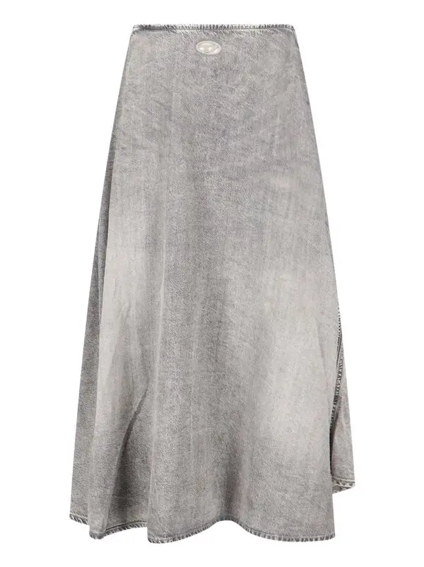 DIESEL® A-line Midi Skirt - Grey