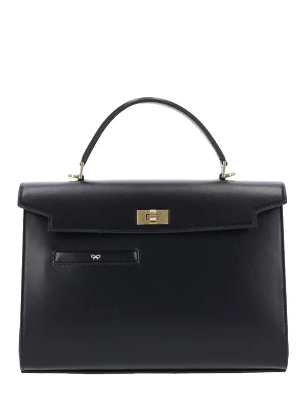 ANYA HINDMARCH Cow Leather Crossbody Bag - Black