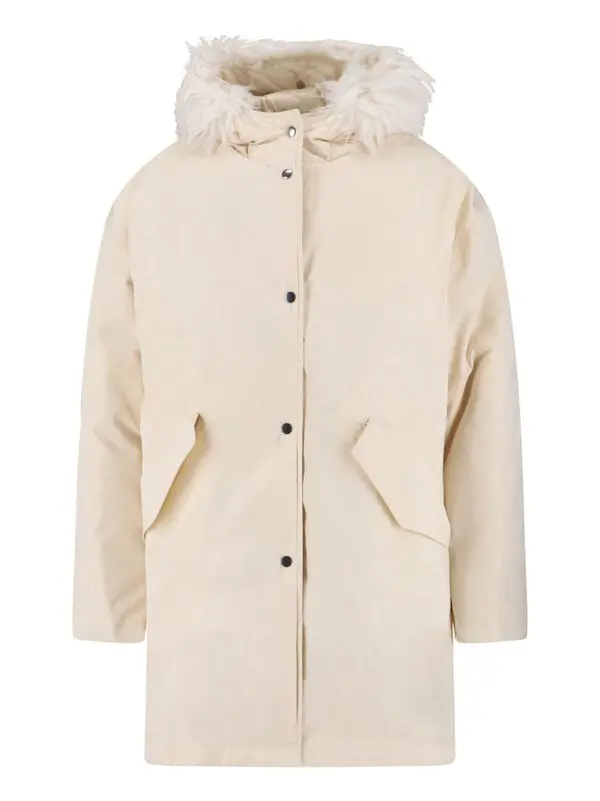 JIL SANDER Down-filled Hooded Parka - White