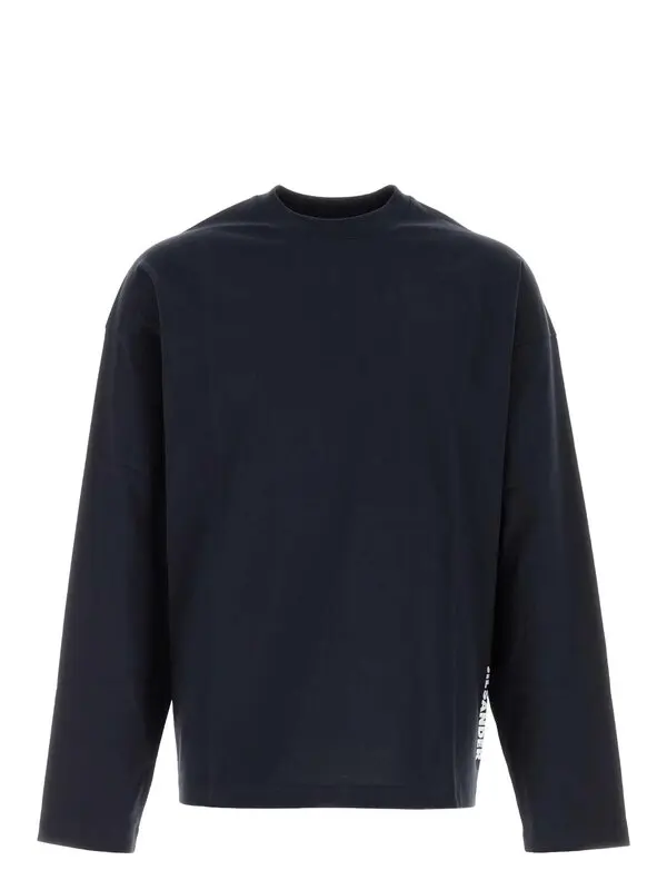 JIL SANDER 100% Cotton T-shirt - Blue
