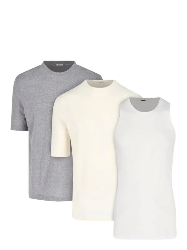 JIL SANDER 100% Cotton T-shirt - Multicolour