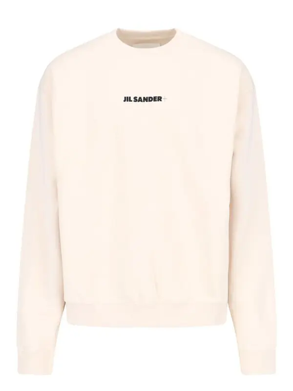 JIL SANDER Cotton Hoodie - White