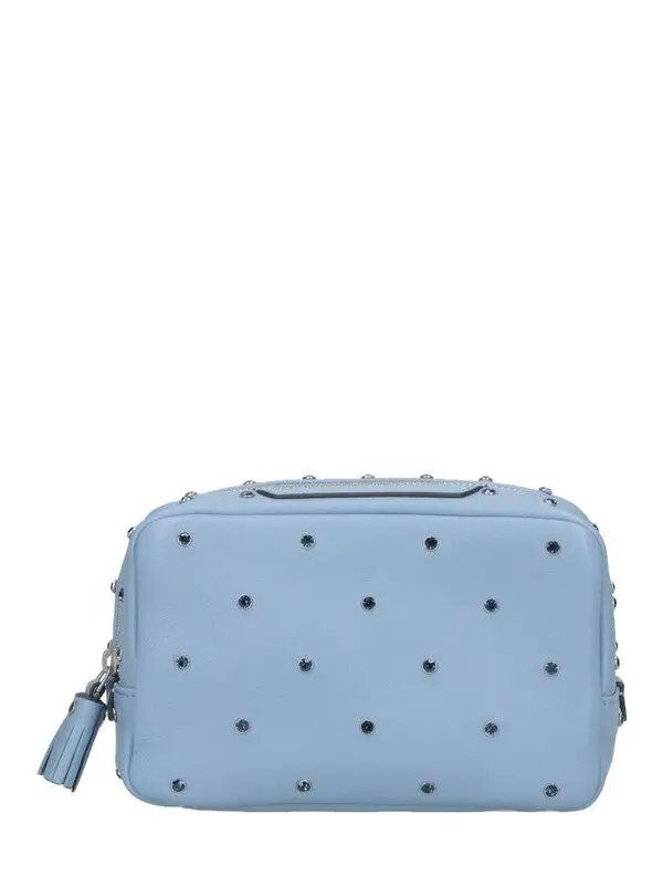 ANYA HINDMARCH Crossbody Bag With Contrast Fabric Panels - Blue