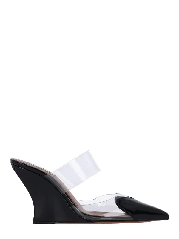 Alaïa Wedge Heels With Geometric Cut-out Detail - Black