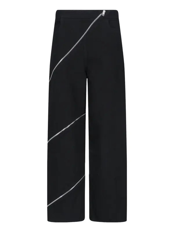 Alaïa High-waist Jeans With Asymmetrical Zip Detailing - Black