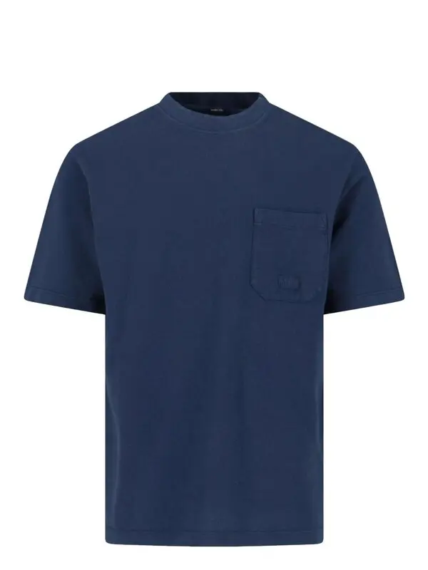 C.P. COMPANY C. P. Company Short Sleeve Crewneck Pocket T-shirt - Blue