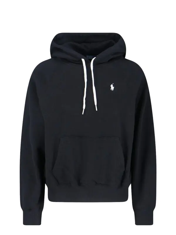 Polo Ralph Lauren Cotton-blend Knit Hoodie - Black